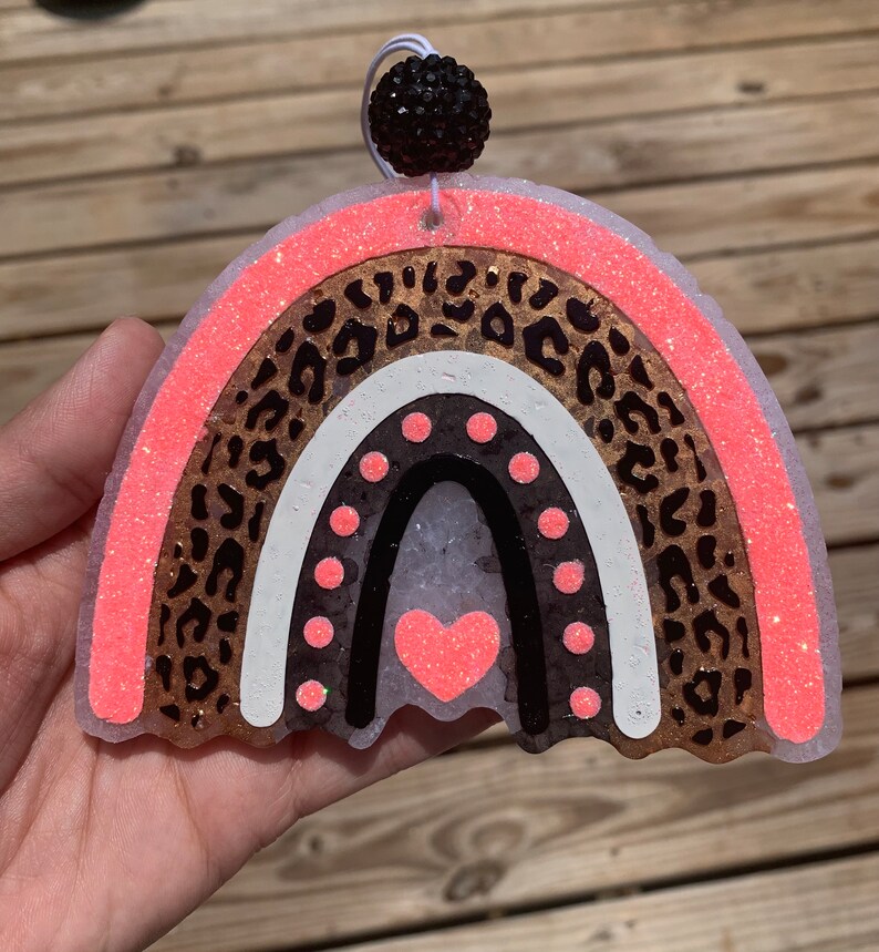 Boho Leopard Rainbow Freshie | Car Scents - Etsy