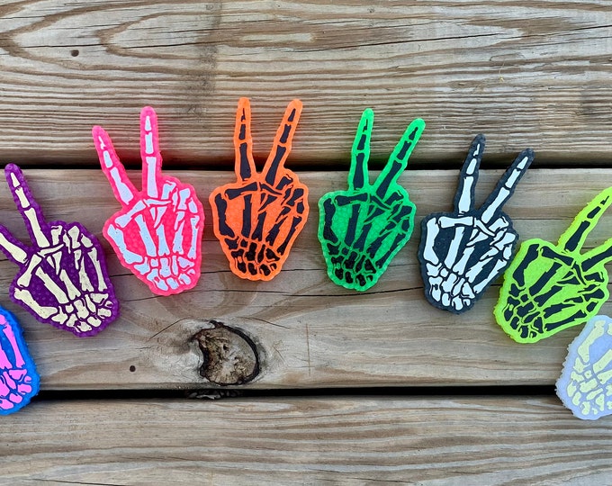 Skeleton Peace Freshie - Etsy