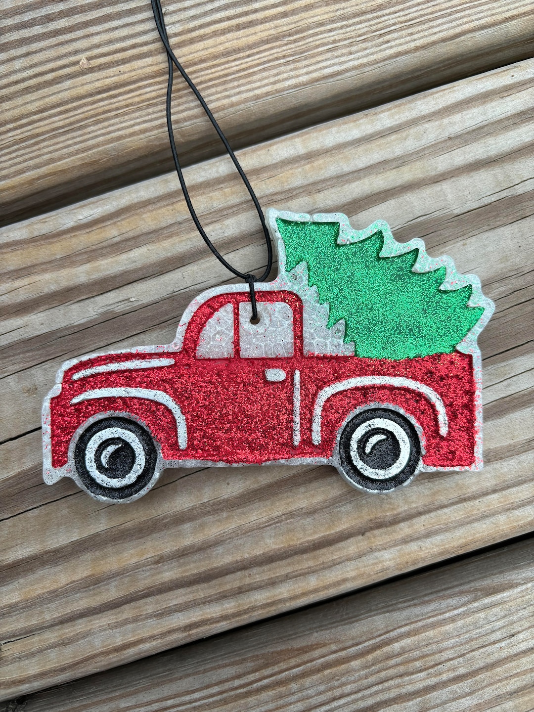 Christmas Truck Car Freshie | Car Scents | Christmas Tree | Made to ...