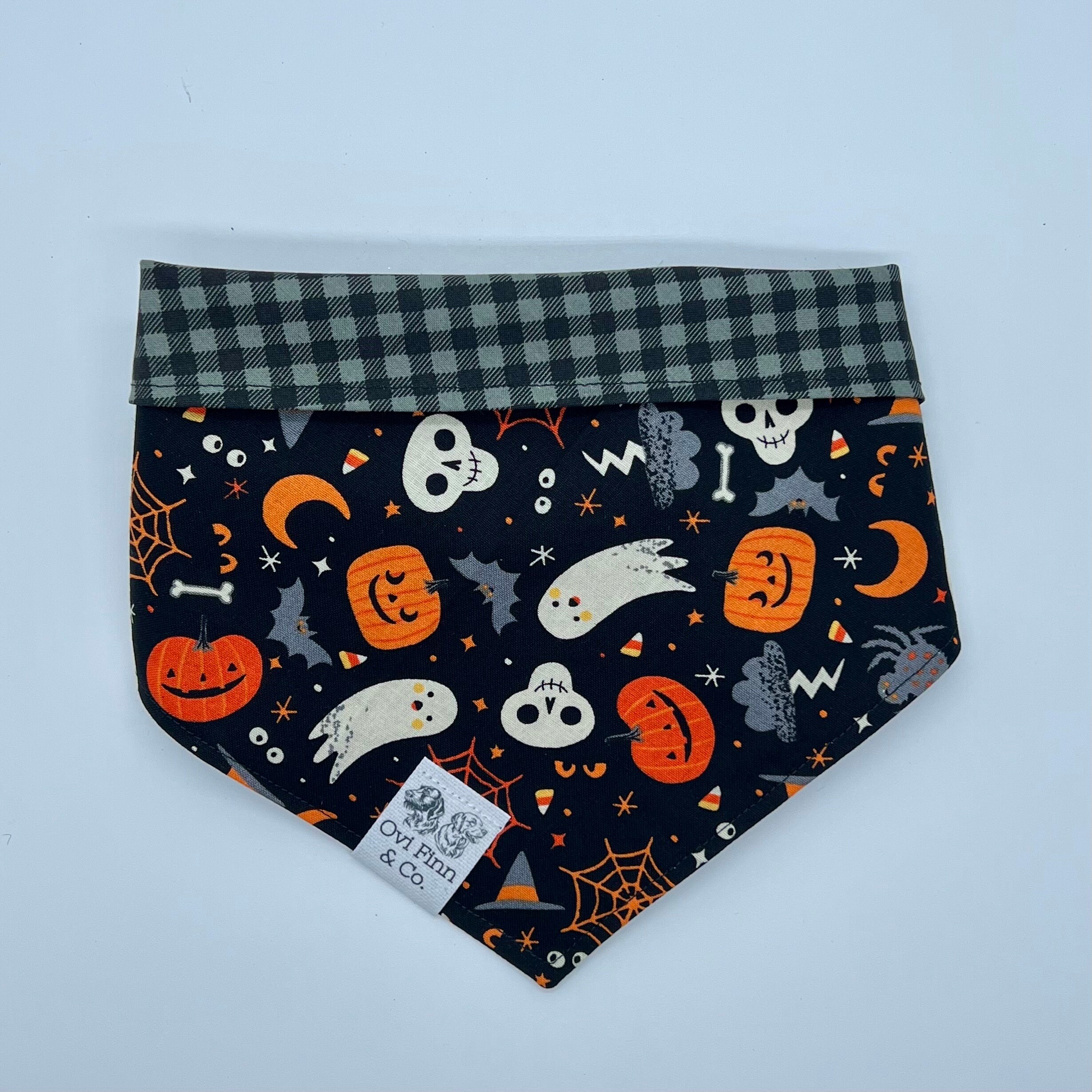 Halloween Night Reversible Dog Bandana - Etsy