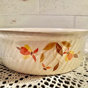 Vintage Autumn Leaf Casserole Dish, Hall's Superior Quality Kitchenware ...