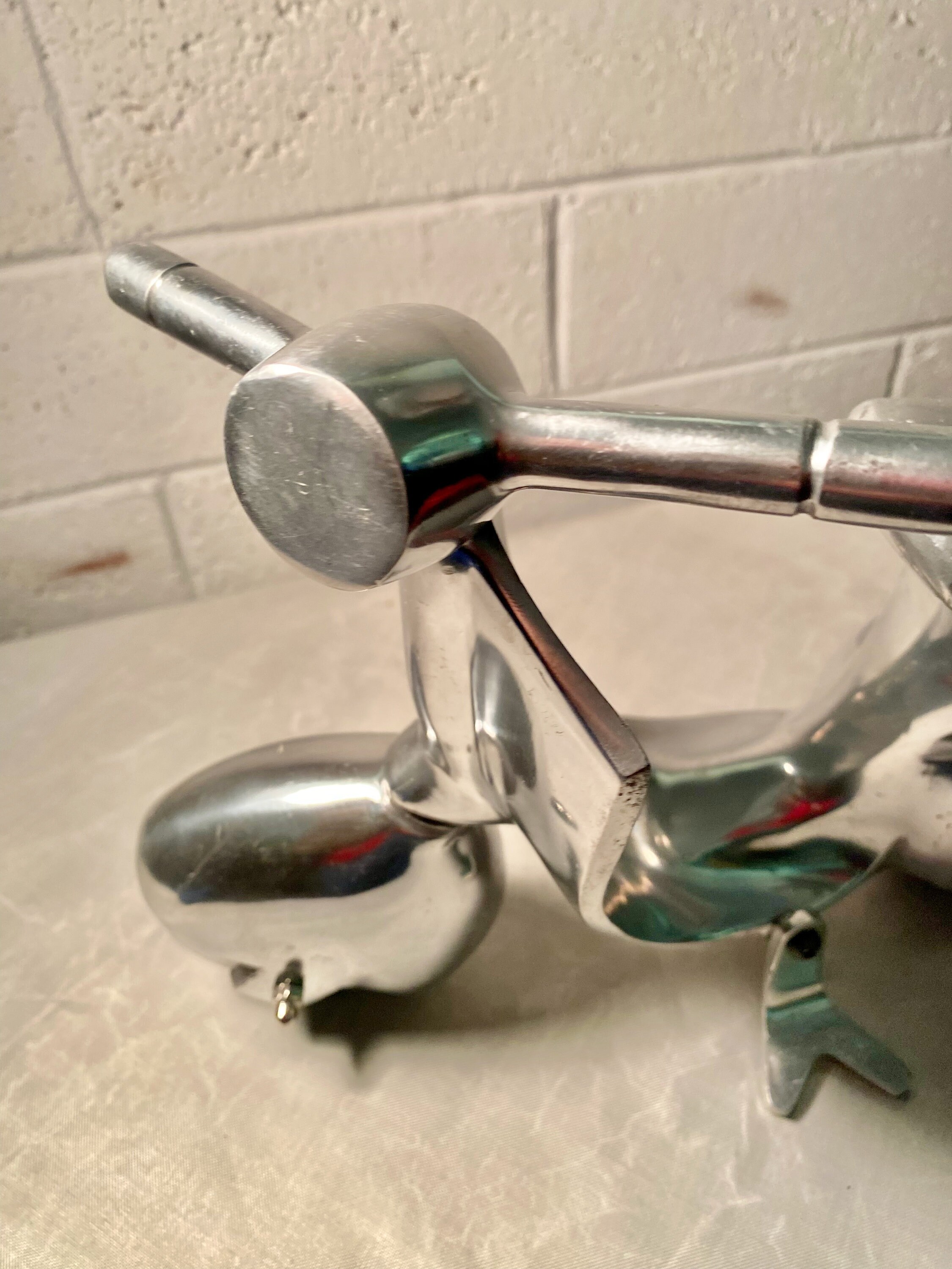 Handmade Stainless Steel Vespa Scooter Decoration, Scooter Enthusiasts ...