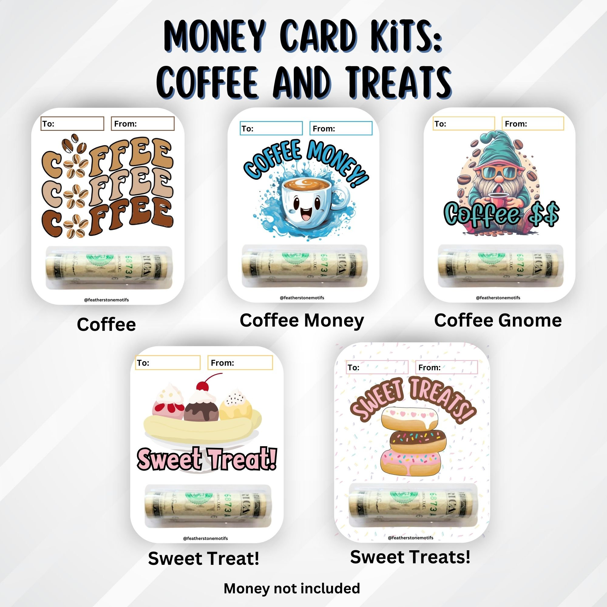 Coffee and Treats Money Card Kits - Etsy