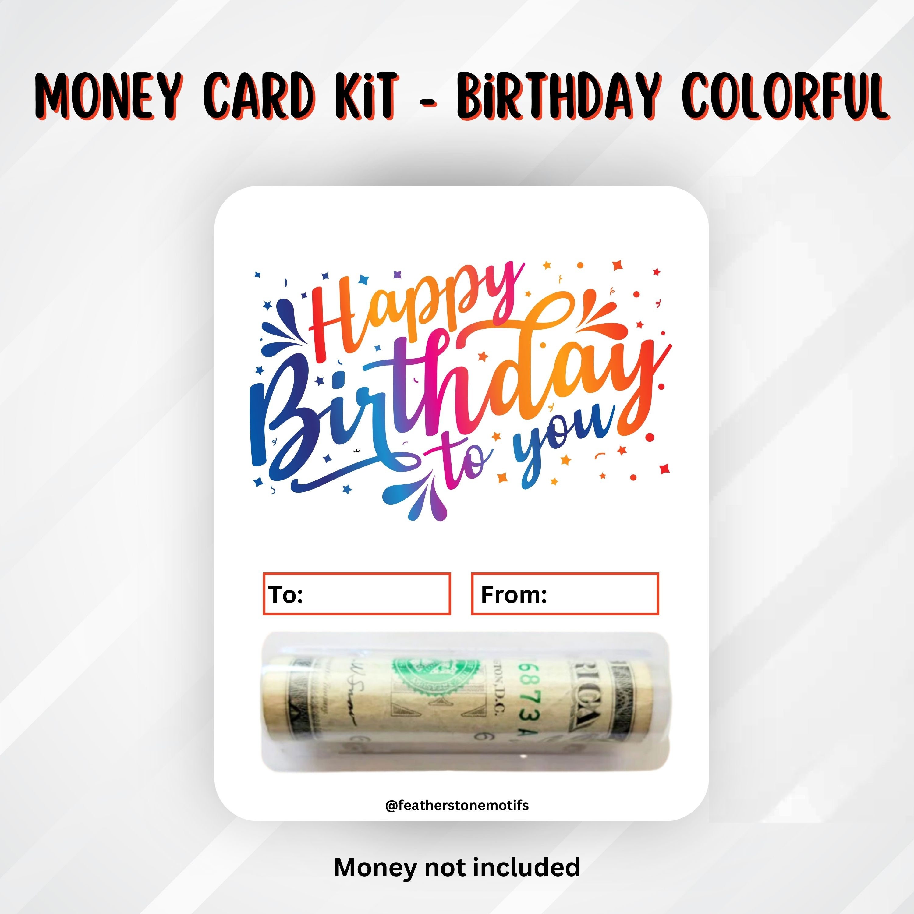Happy Birthday Money Card Kits - Etsy