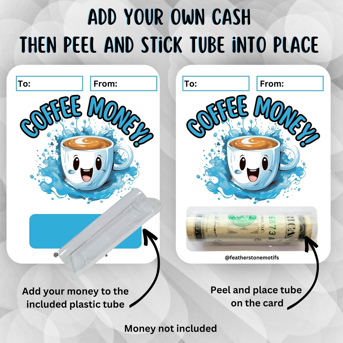 Coffee and Treats Money Card Kits - Etsy