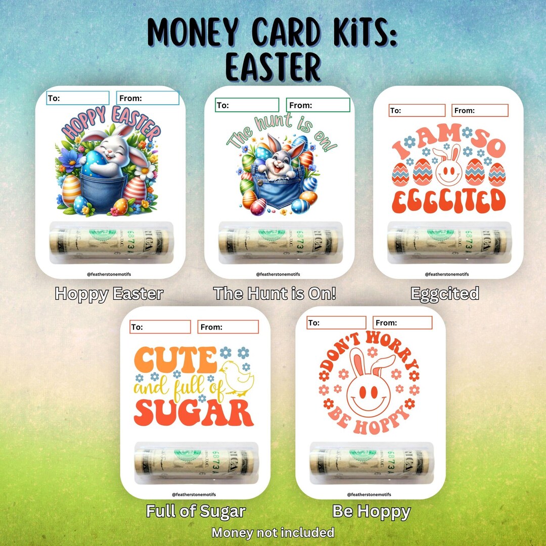 Easter Money Card Kits - Etsy