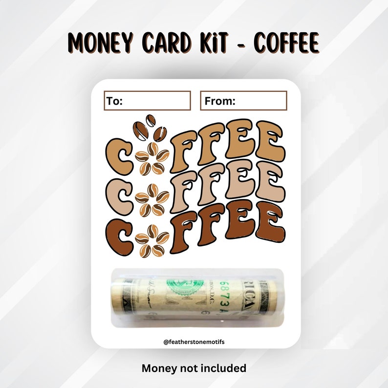 Coffee and Treats Money Card Kits - Etsy