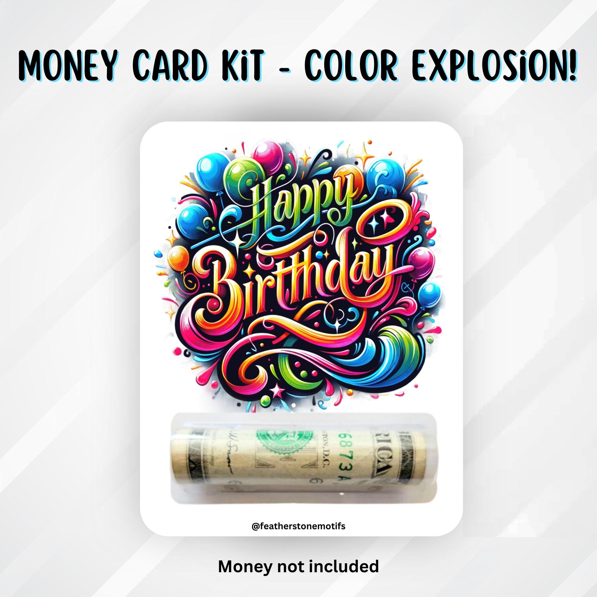 Happy Birthday Money Card Kits - Etsy