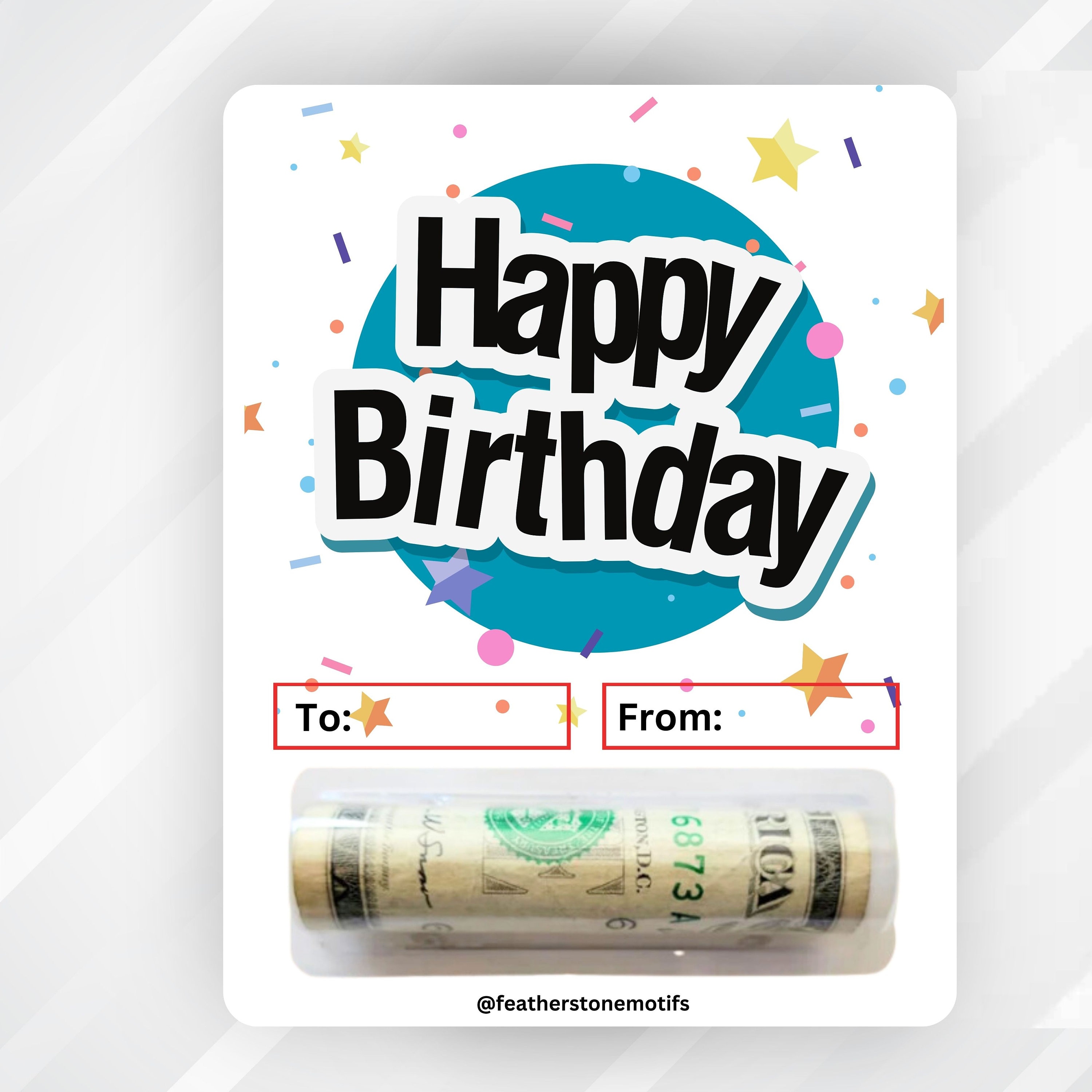 Happy Birthday Money Card Kits - Etsy