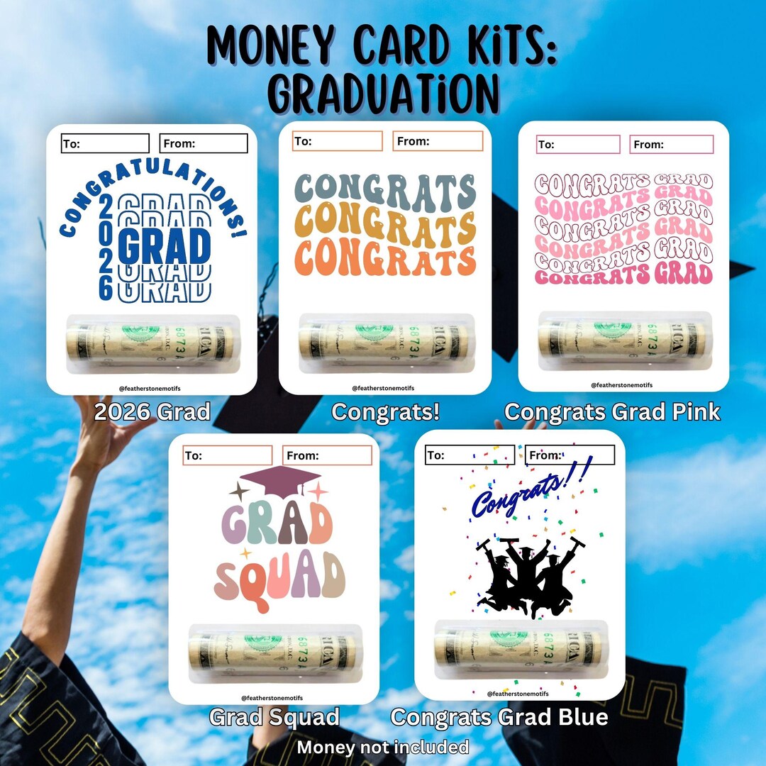 Graduation Money Card Kits - Etsy