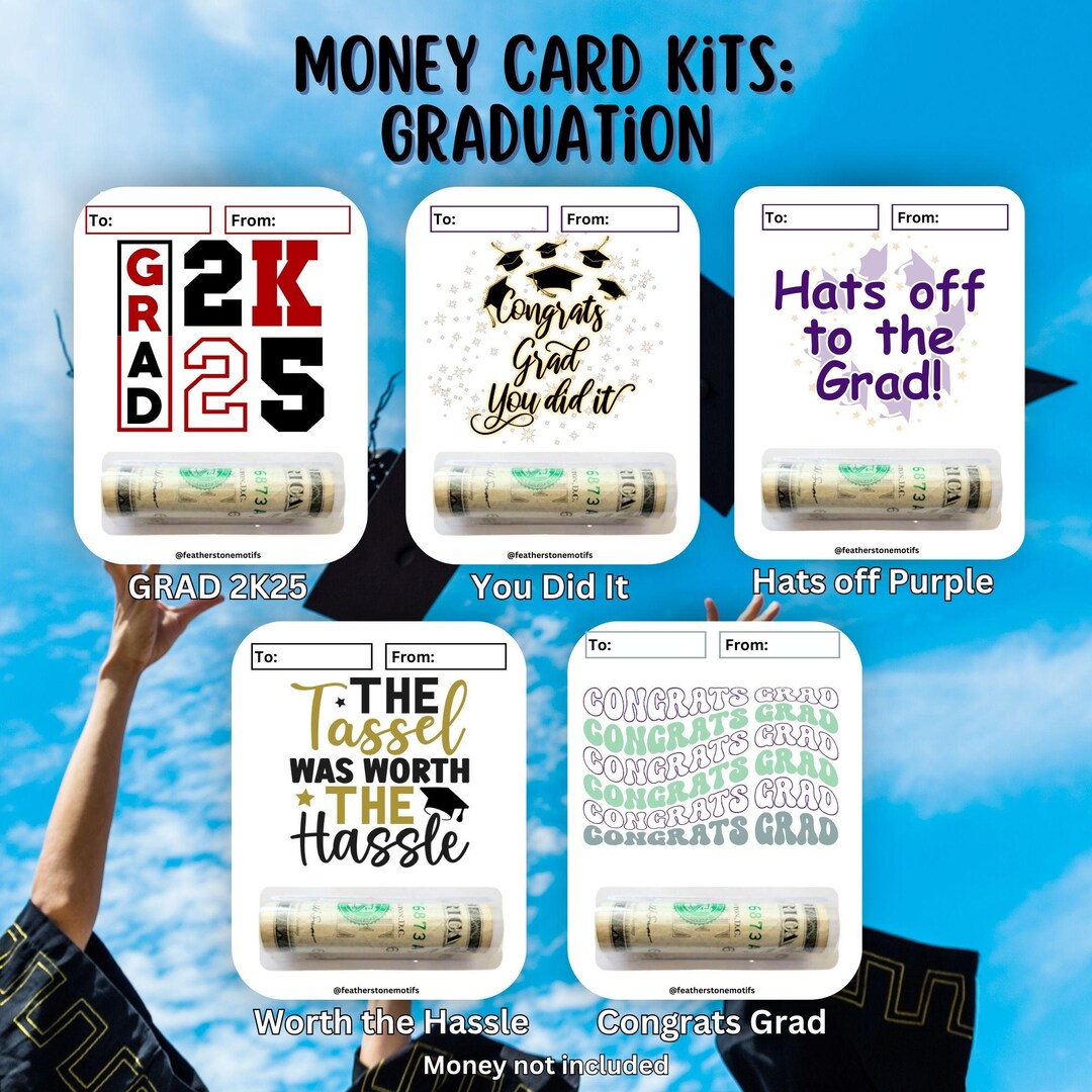 Graduation Money Card Kits - Etsy