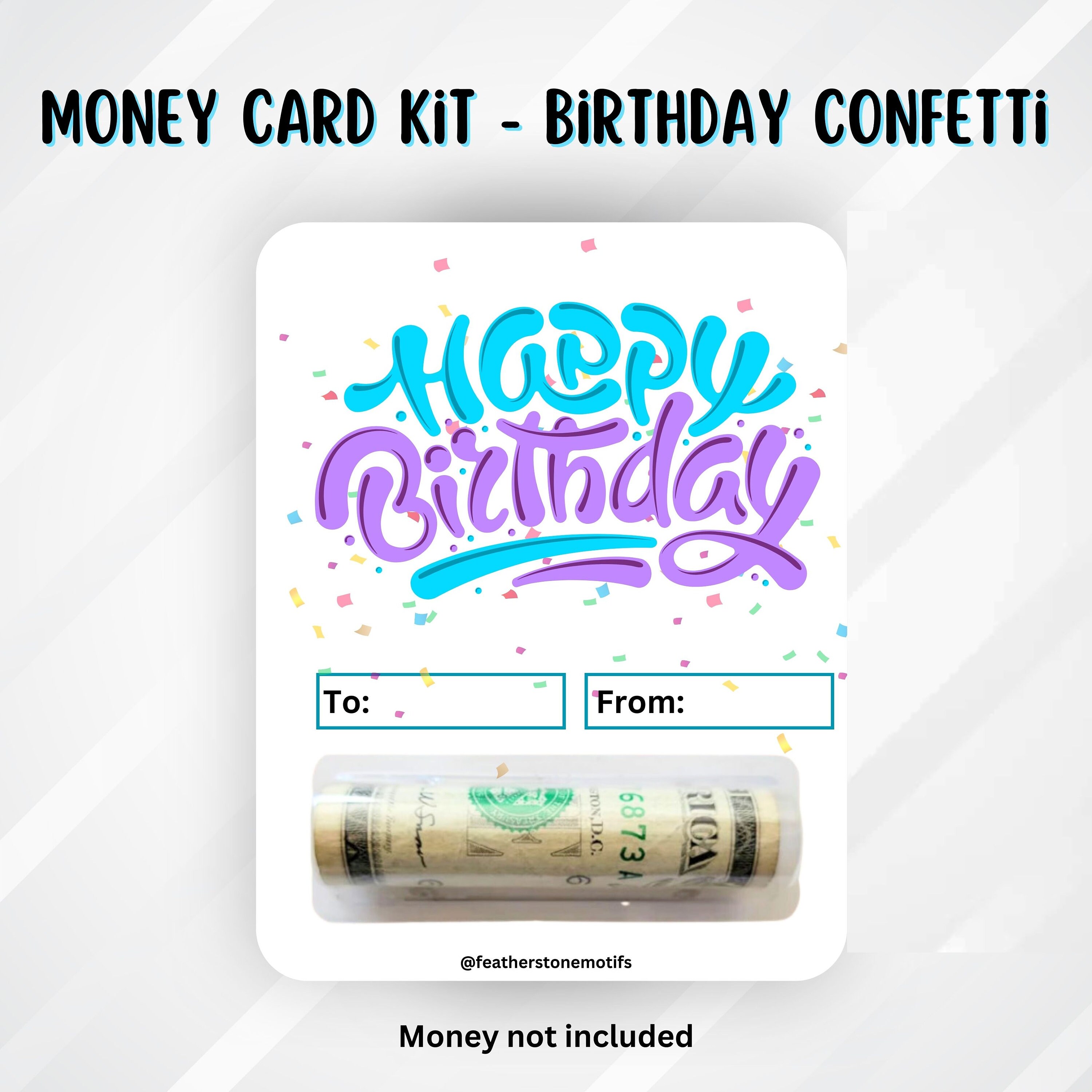 Happy Birthday Money Card Kits - Etsy