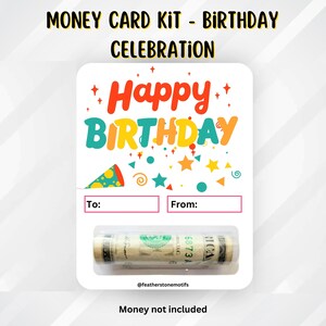 Happy Birthday Money Card Kits - Etsy
