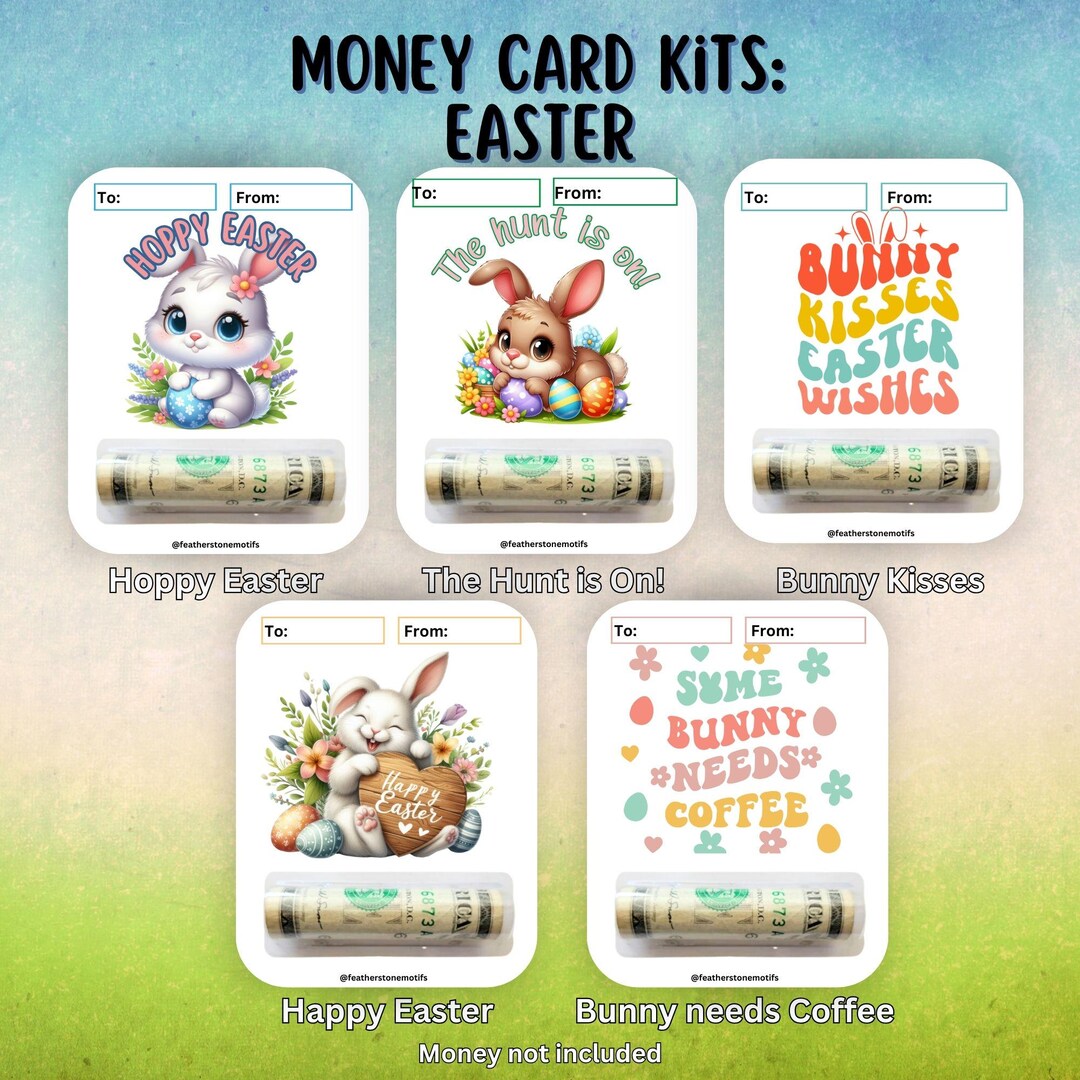 Easter Money Card Kits - Etsy