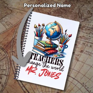 Personalized Teacher Appreciation 5"x7" Gift Card Book With Stickers ...