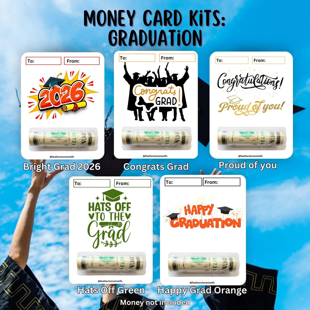 Graduation Money Card Kits - Etsy