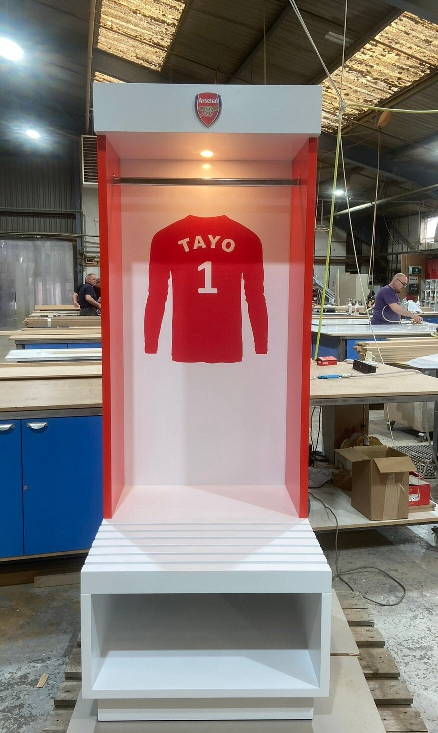 Bespoke Football Dressing Room Unit. Personalised Children’s Furniture ...