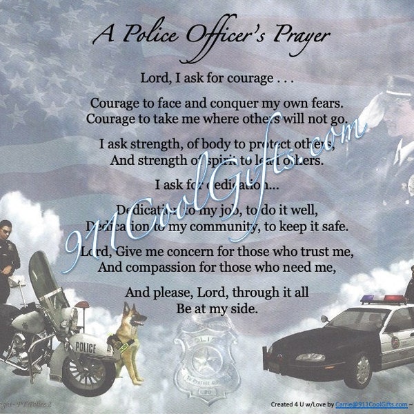 Policeman Prayer - Etsy