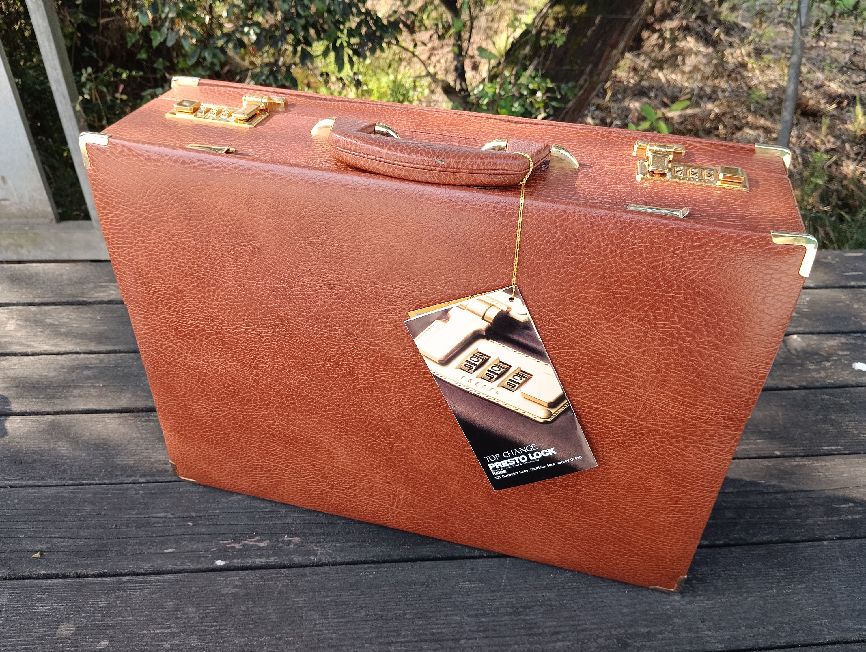 Vintage Presto Luxury Leather Briefcase. 90s. Executive, Combination ...