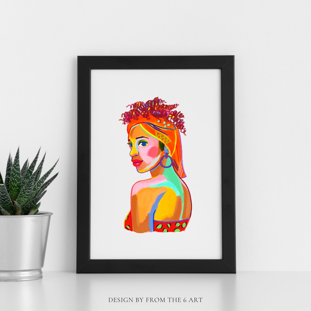 Abstract Print of a Woman, Digital Artwork, Digital Art Download ...