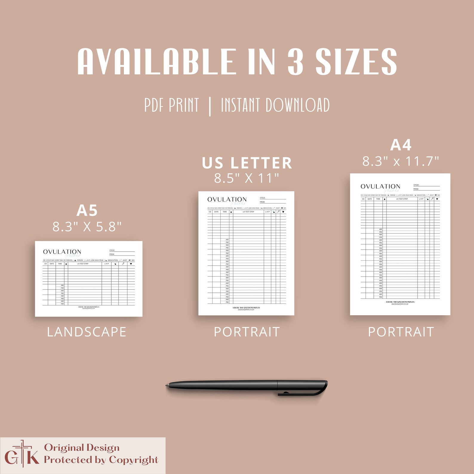 Printable Pregnancy Test Tracker | TTC Journal | Pregnancy Tracker ...