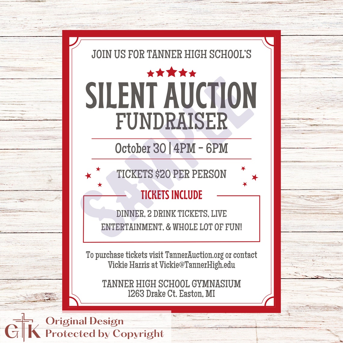 Silent Auction Editable Forms | Silent Auction Bid Sheet | Auction ...