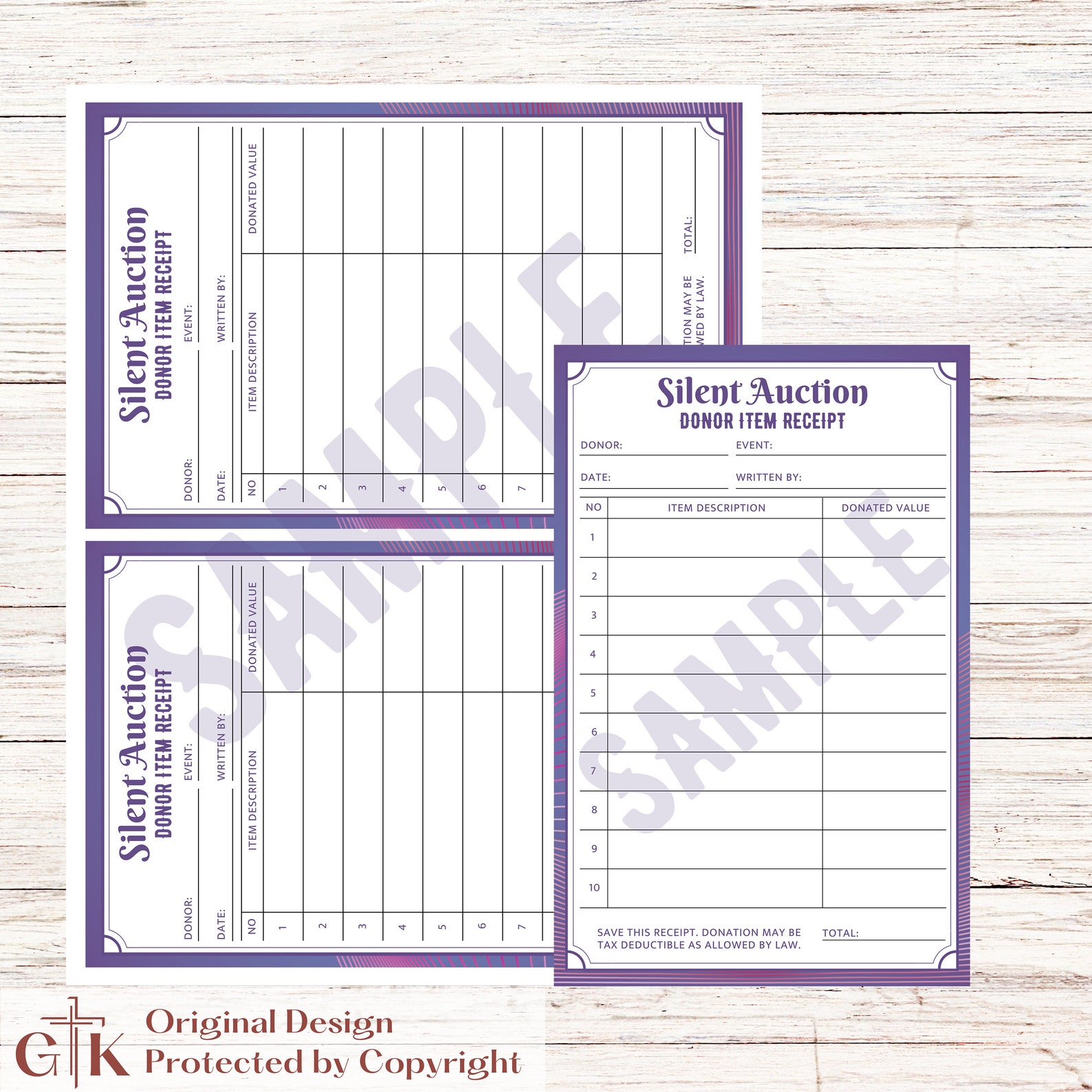 Silent Auction Editable Forms | Silent Auction Bid Sheet | Auction ...