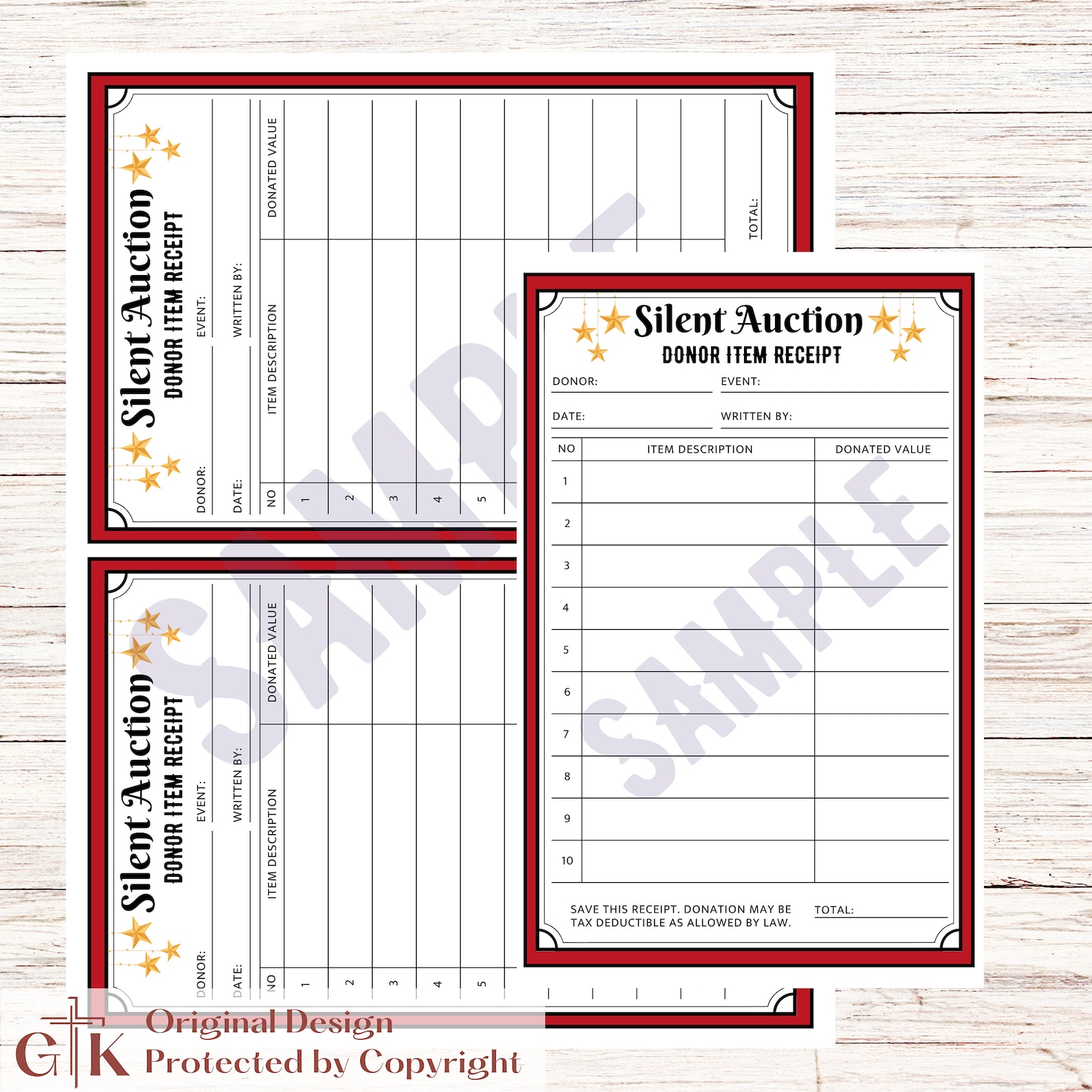 Silent Auction Editable Forms | Silent Auction Bid Sheet | Auction ...