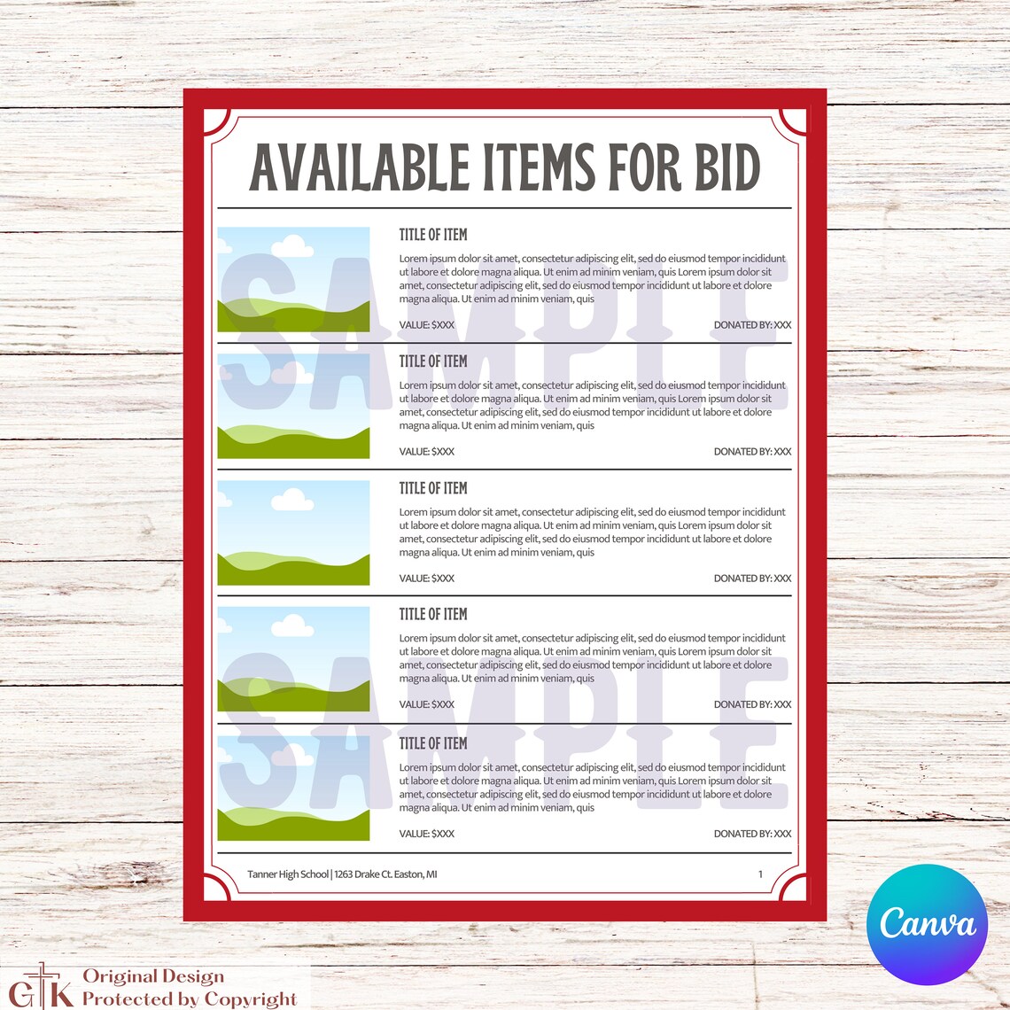 Auction Catalog Template | Auction Item Template Catalog | Coin Auction ...