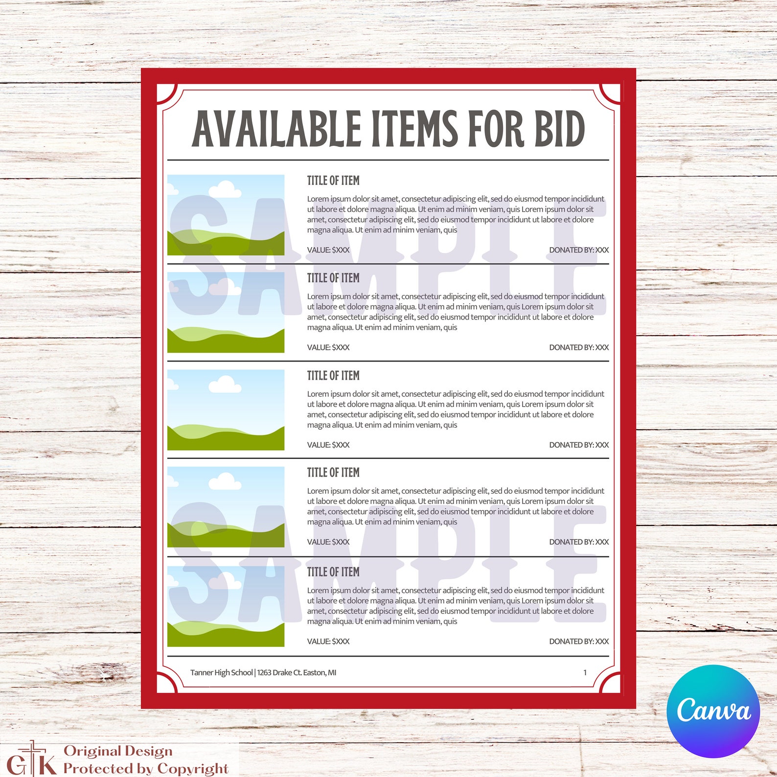 Auction Catalog Template | Auction Item Template Catalog | Coin Auction ...