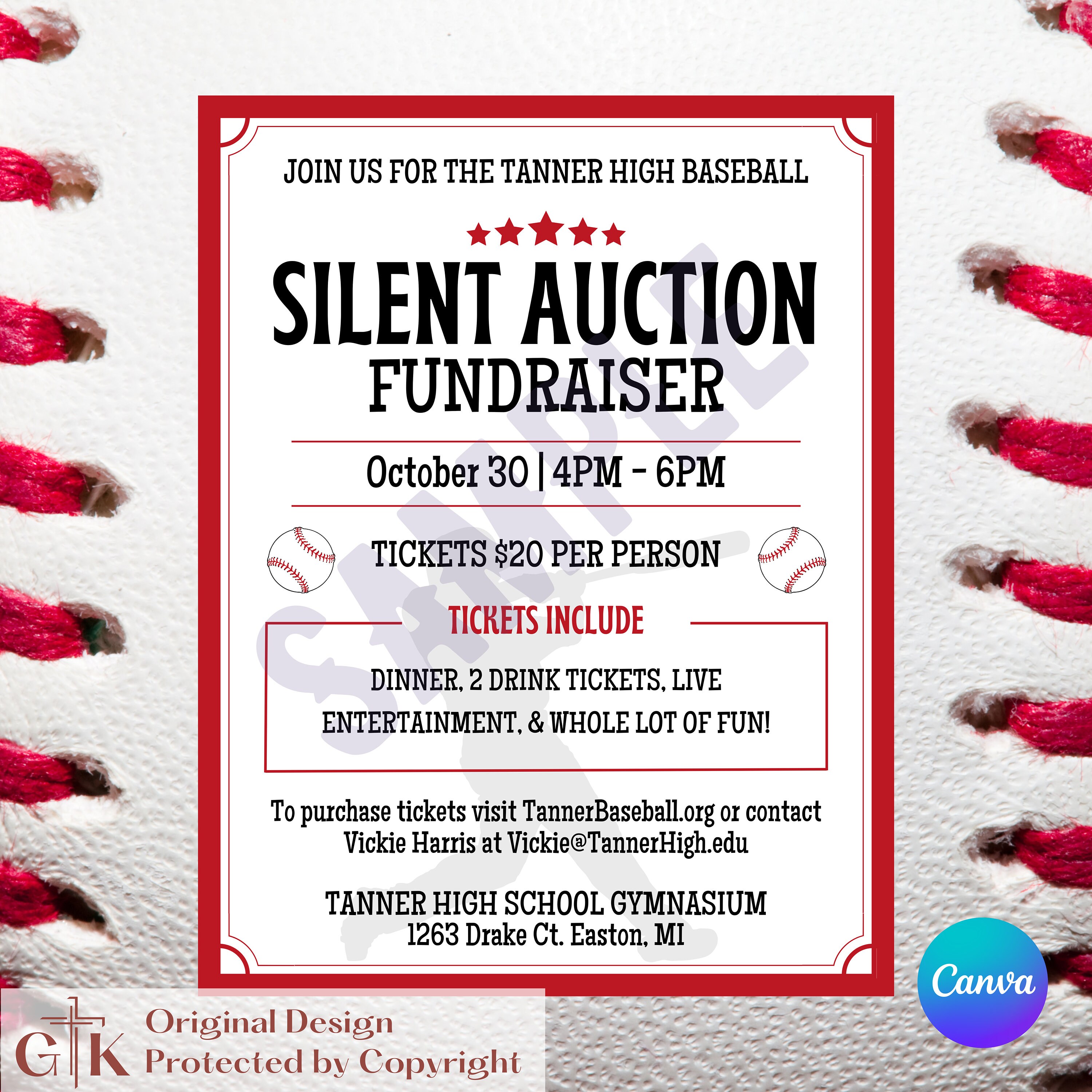 Baseball Silent Auction Editable Forms | Silent Auction Bid Sheet ...