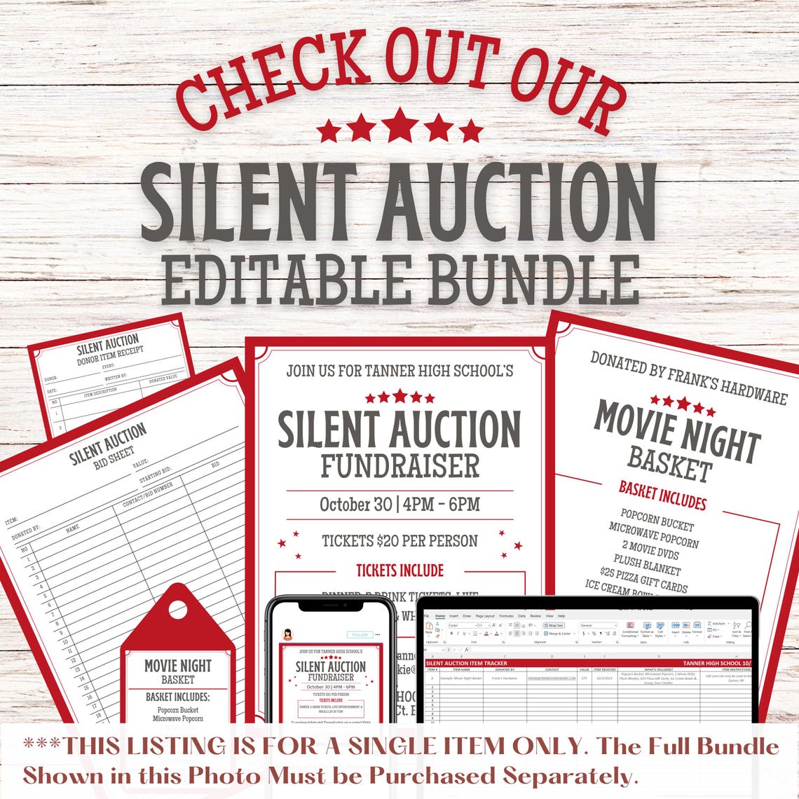 Silent Auction Winner Certificate Template Auction Item Certificate ...