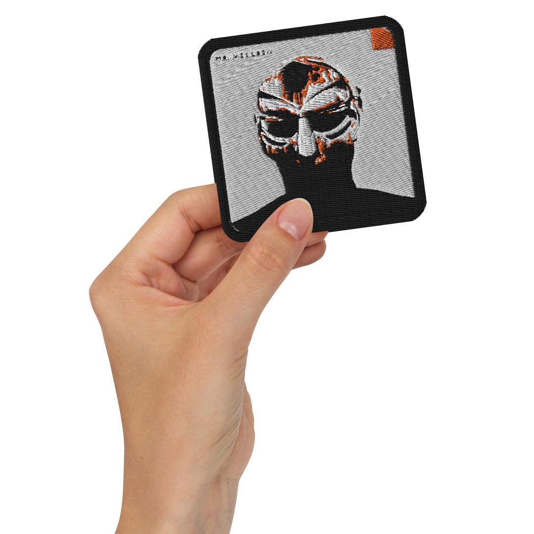 MF DOOM Embroidered Patch, Hiphop, Madvillainy, Tyler the Creator, Diy ...