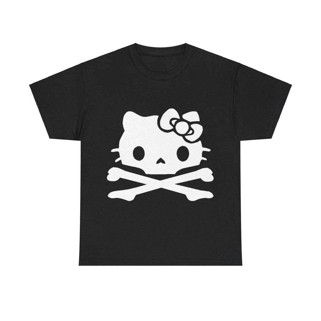 HELLO KITTY SKULL Tee, Kuromi, Sanrio Sanriocore, Goth, Emo, Lil Peep ...