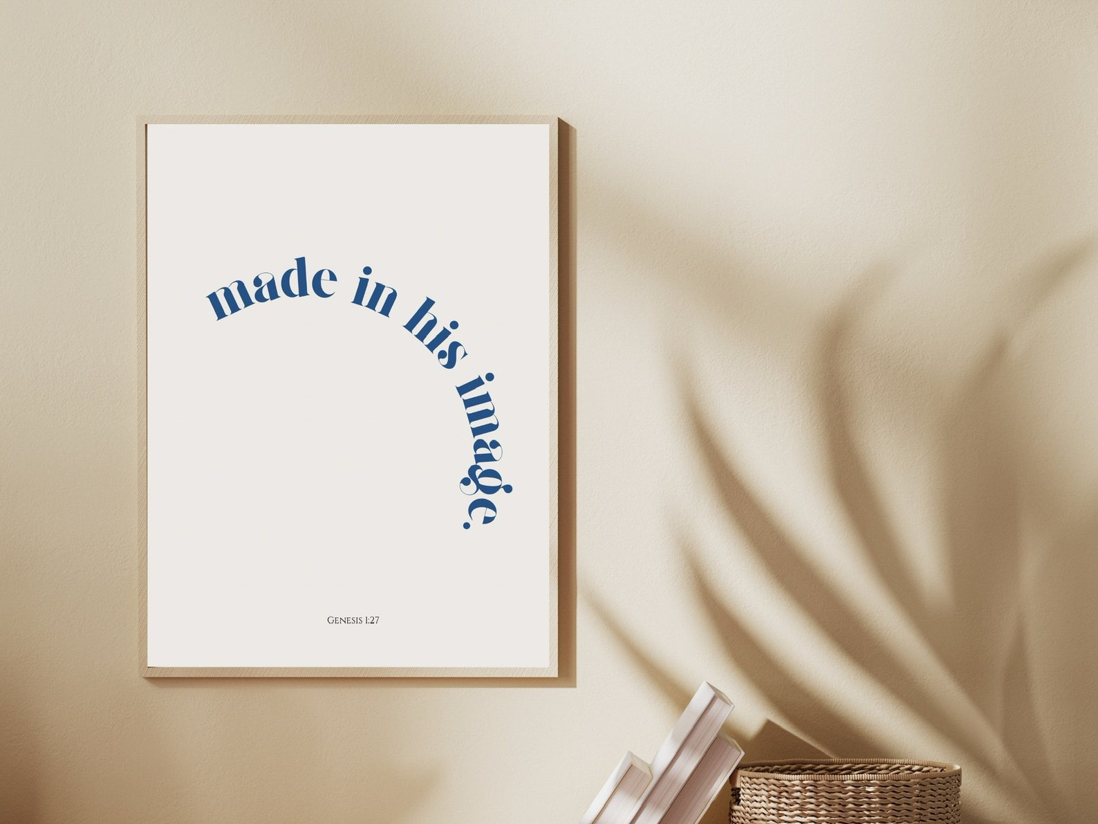 Made in His Image Modern Christian Art Minimalist - Etsy