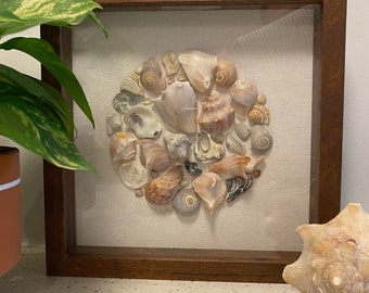 Seashell Mosaic // Coastal Wall Art // Beach House Decor // Handmade ...