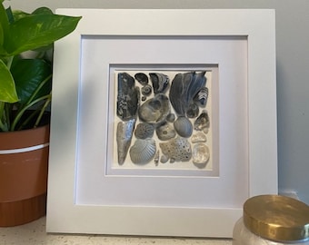 Seashell Mosaic // Coastal Wall Art // Beach House Decor // Handmade ...