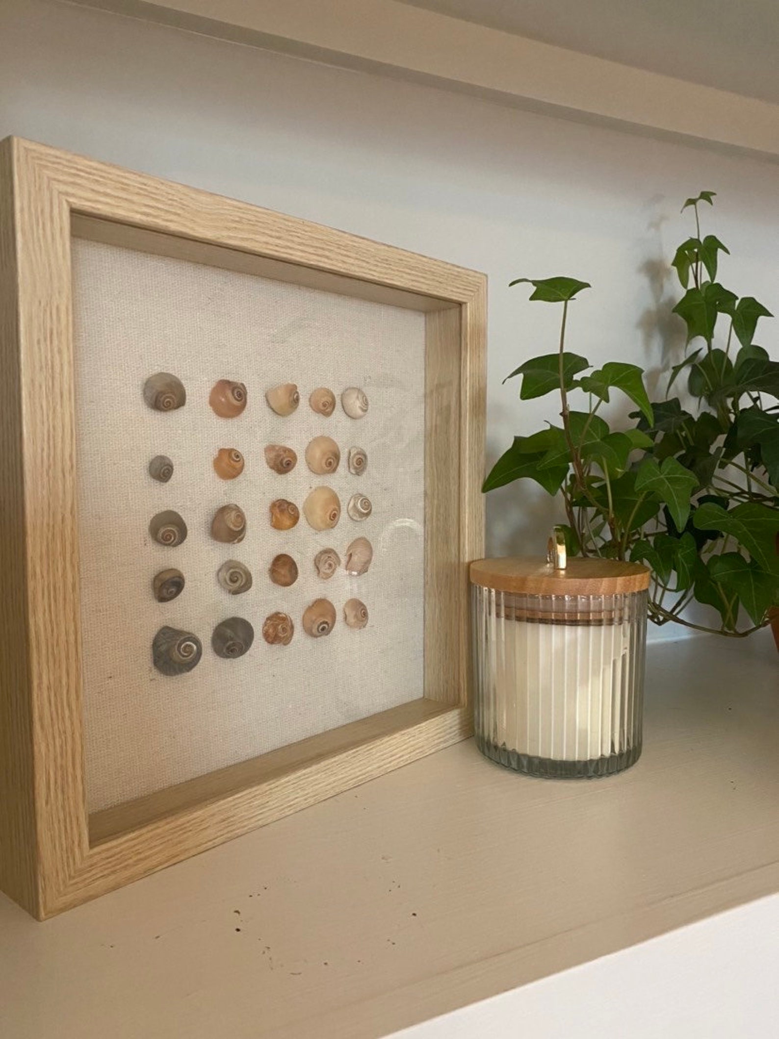 Seashell Mosaic // Coastal Wall Art // Beach House Decor // Handmade ...