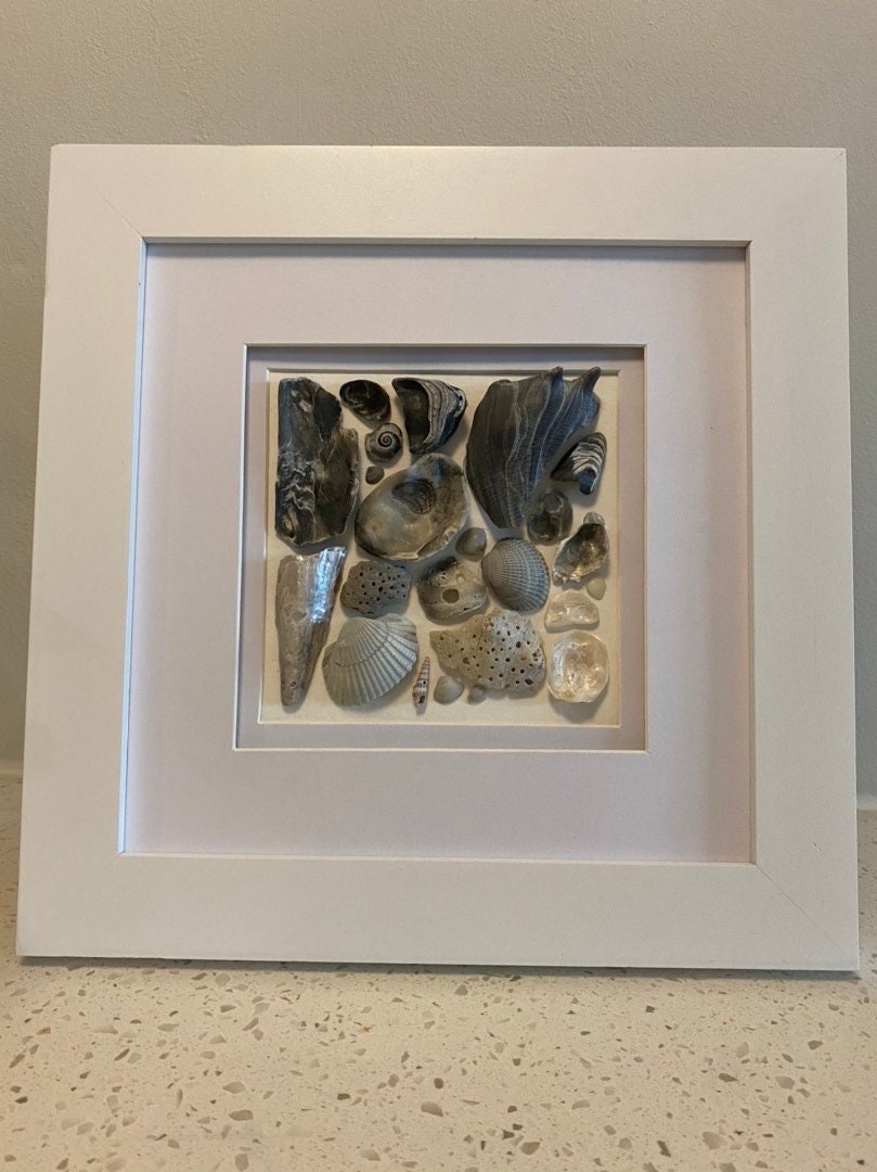 Seashell Mosaic // Coastal Wall Art // Beach House Decor // Handmade ...