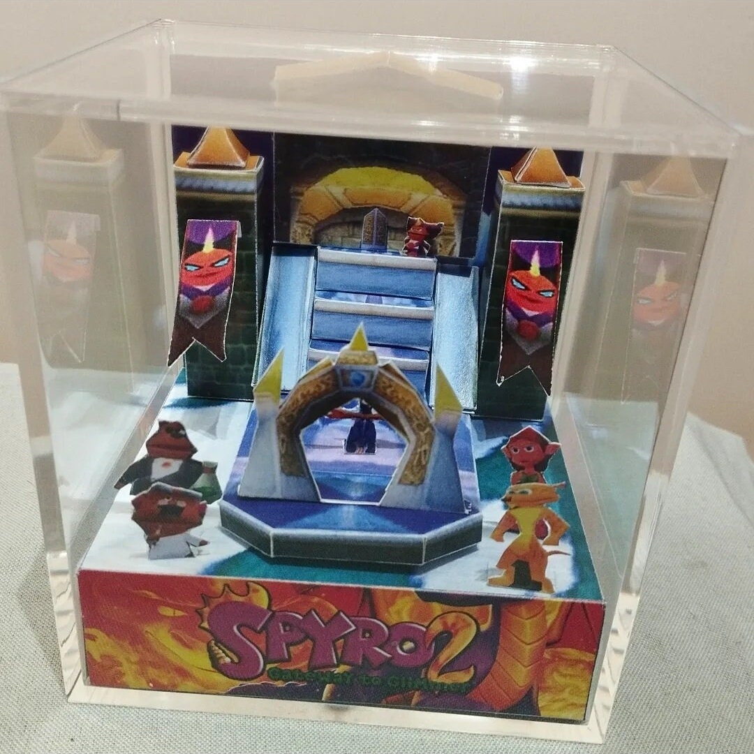 3D Miniature SPYRO 2 Diorama Spyro 2 Platform and - Etsy