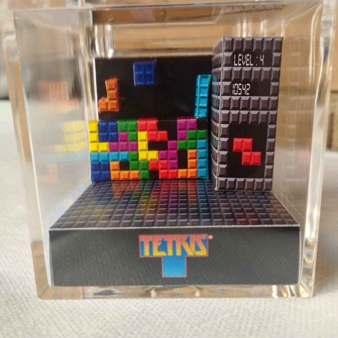 Tetris Cube 3D Shadow Box 3D Arcade Videogame Childhood - Etsy