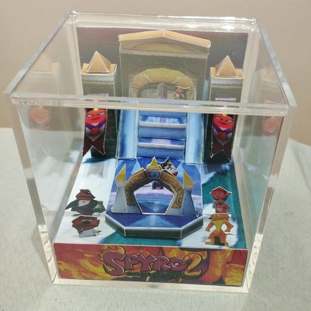 3D Miniature SPYRO 2 Diorama Spyro 2 Platform and - Etsy