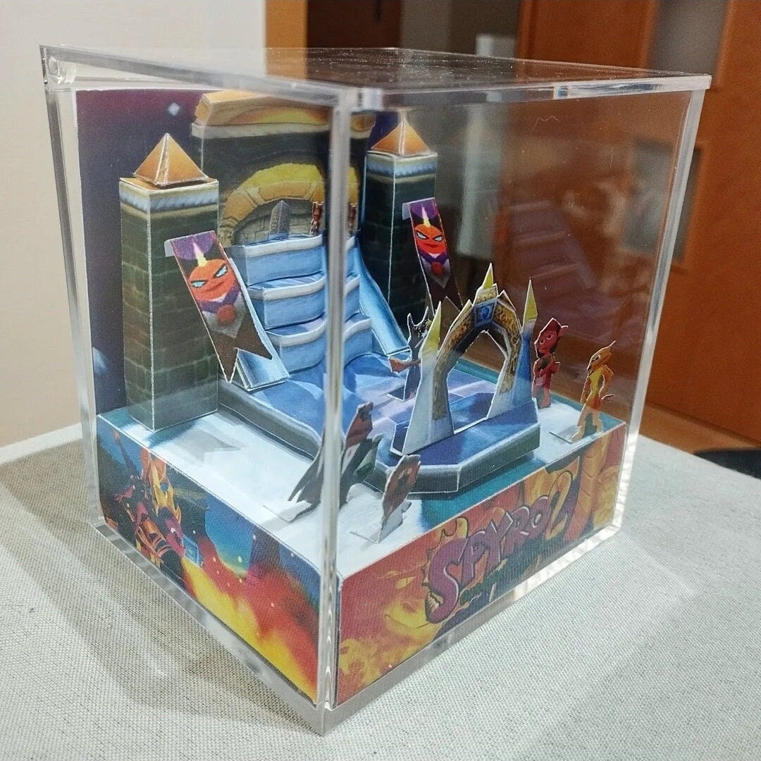 3D Miniature SPYRO 2 Diorama Spyro 2 Platform and - Etsy