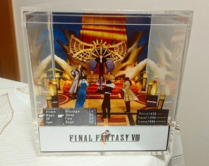 Final Fantasy VIII Classic Diorama Battle Ifrit Vs Shiva, Squall 3D ...