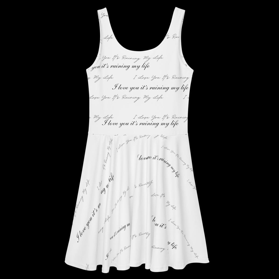 Tortured Poet Dress Taylor Costume Skater Dress - Etsy