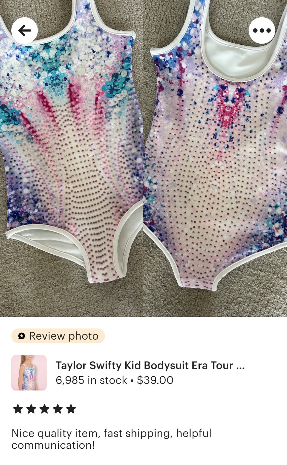 T Swifty Child Bodysuit Era Tour Costume Child Swifty Concert Outfit ...