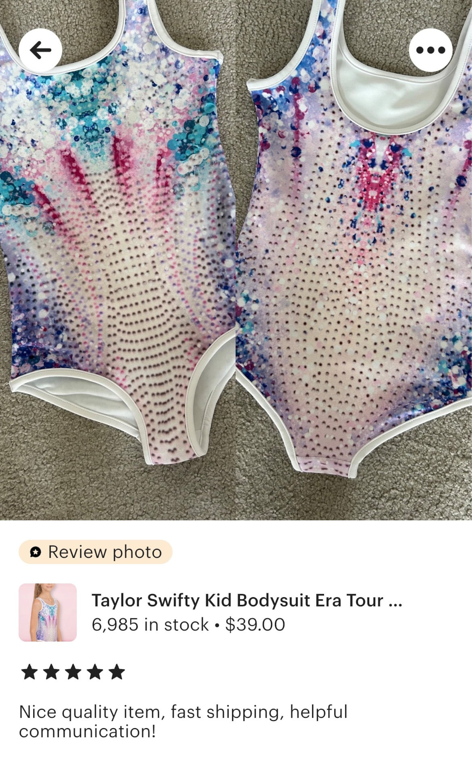 T Swifty Child Bodysuit Era Tour Costume Child Swifty Concert Outfit ...