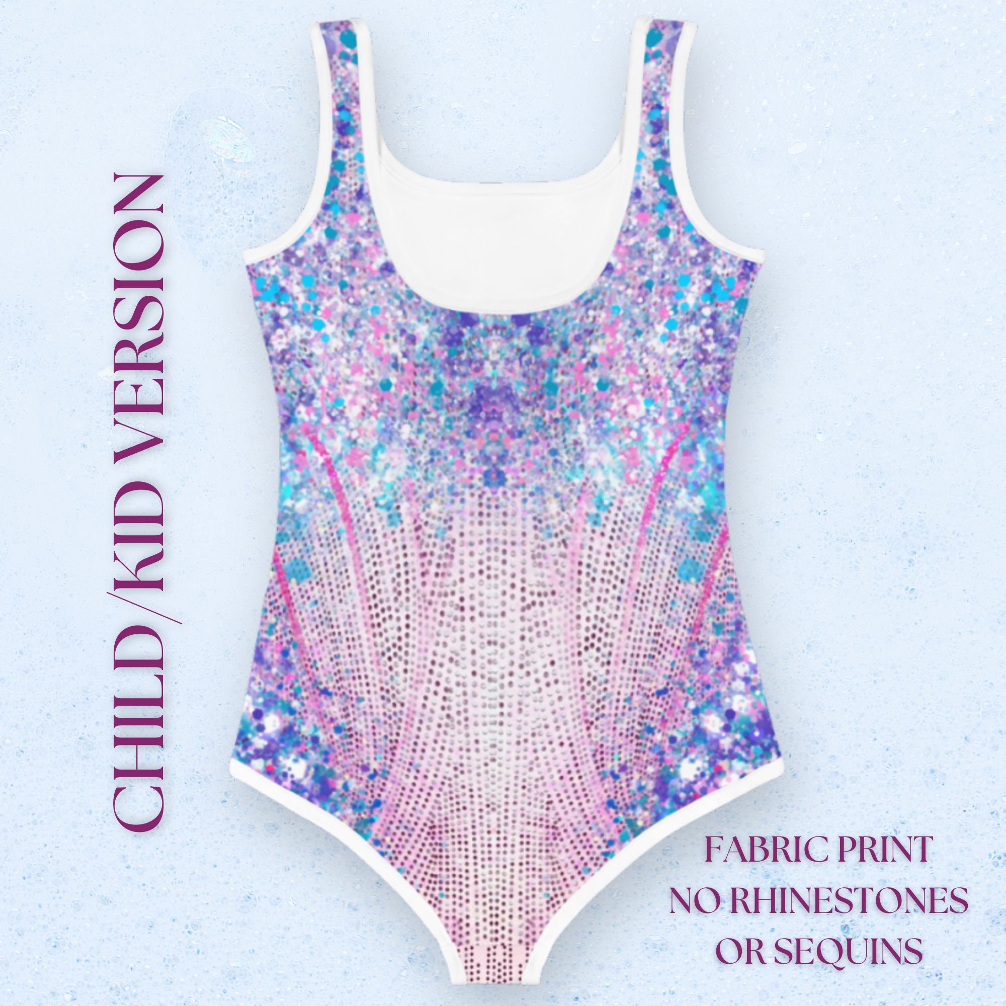 Swifty Pink Blue Child Bodysuit Era Tour Costume Child Swifty Concert ...