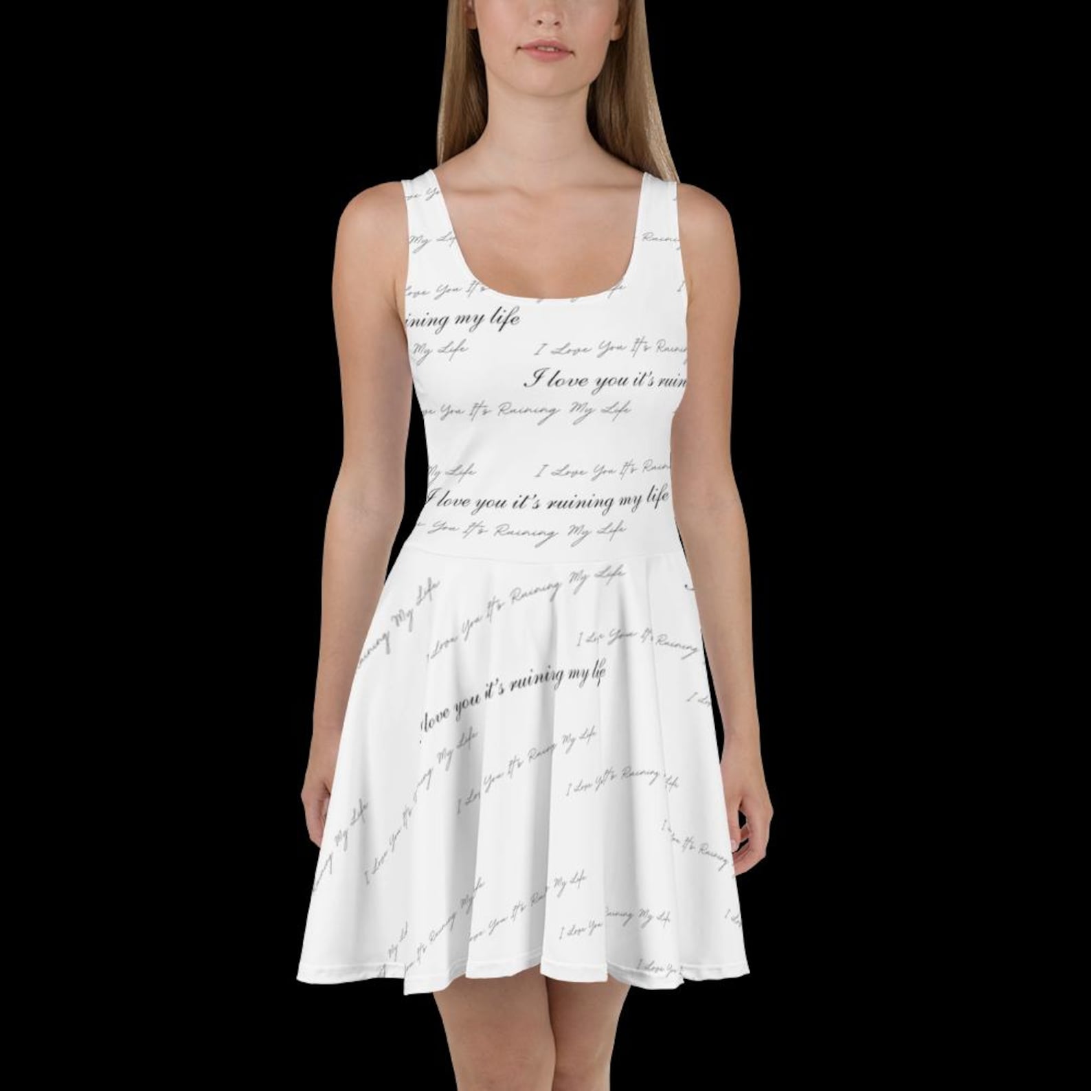 Tortured Poet Dress Taylor Costume Skater Dress - Etsy