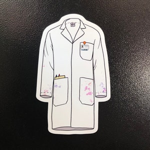 Laboratory Coat Magnet // Lab Coat Magnet // Lab Science Magnet - Etsy
